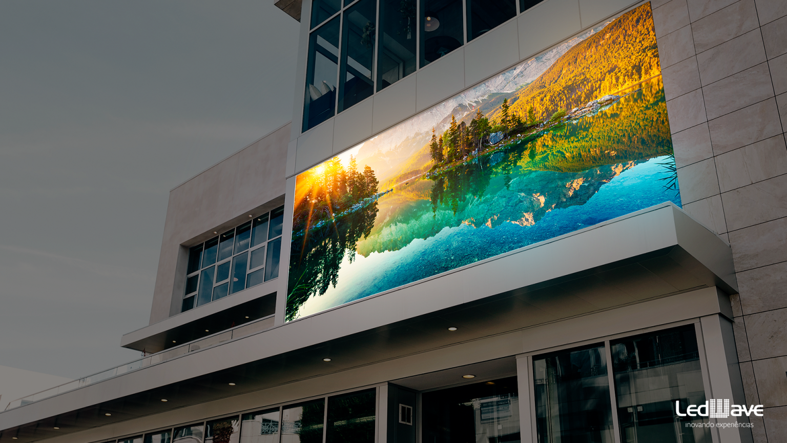 A potência do painel de LED outdoor -LedWave