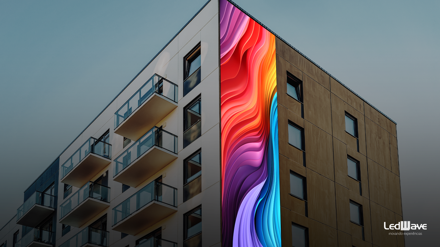 LedWave - Revitalizando edifícios com painel de LED grande