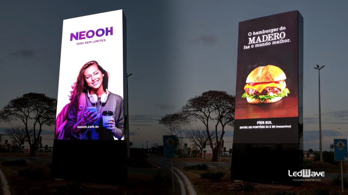 Painel em LED para propaganda - LedWave